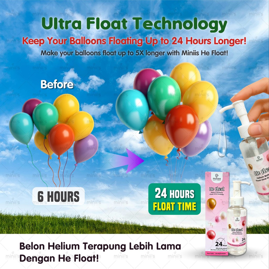 MINIIS PARTY 100pcs Helium Balloon Gas Helium For Balloon Helium Gas ...