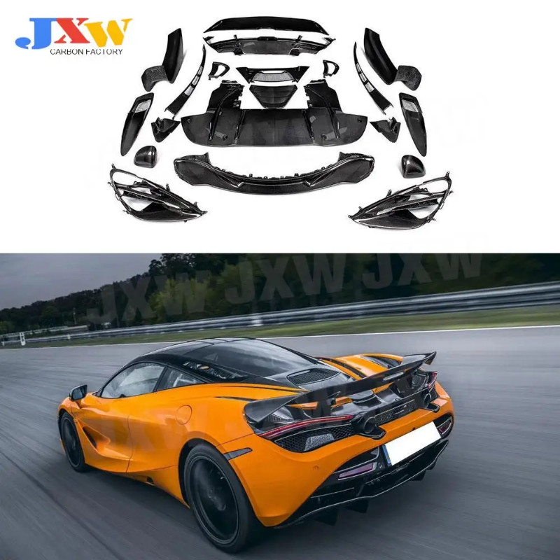 Dry Carbon Fiber Front Bumper Lip Air Vent Trim Rear Lip Diffuser Rear ...