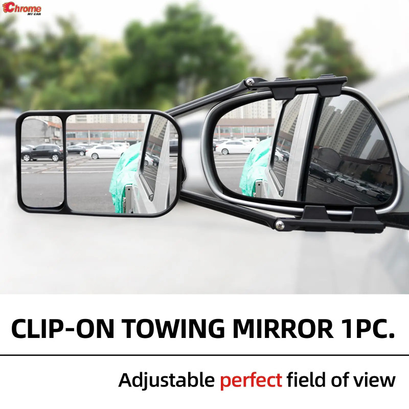 Universal Caravan Trailer Car Towing Mirror Adjustable Tow Mirror ...