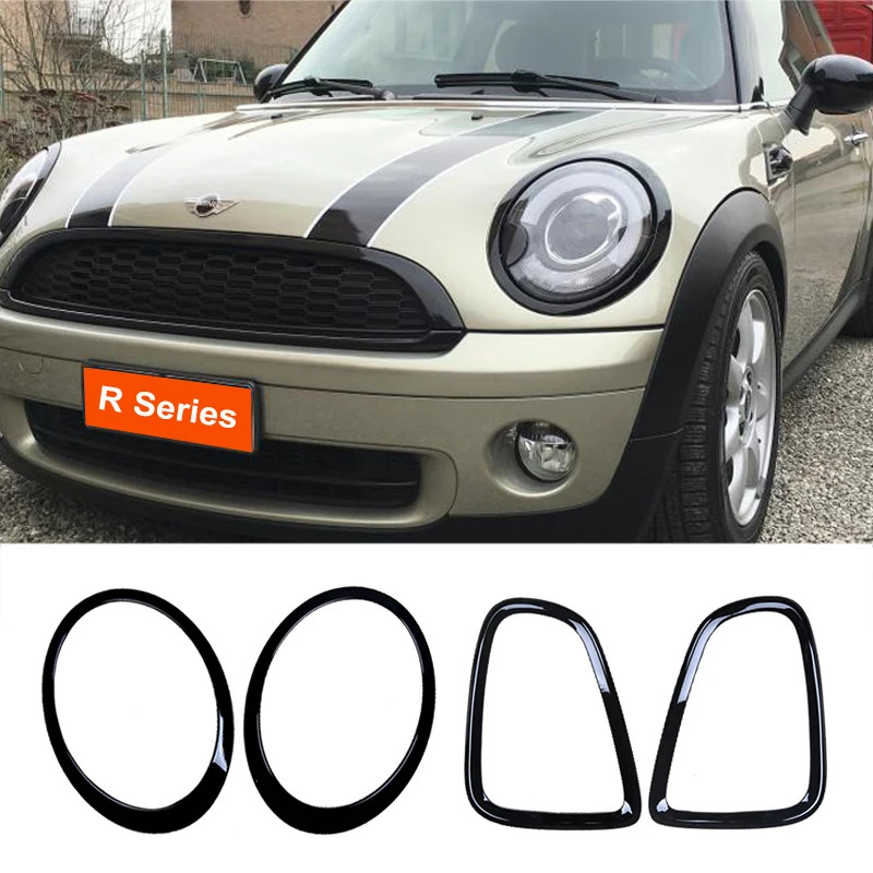 Car Headlight Head Tail Light Rear Lamps Frame Rings Cover For Mini ...