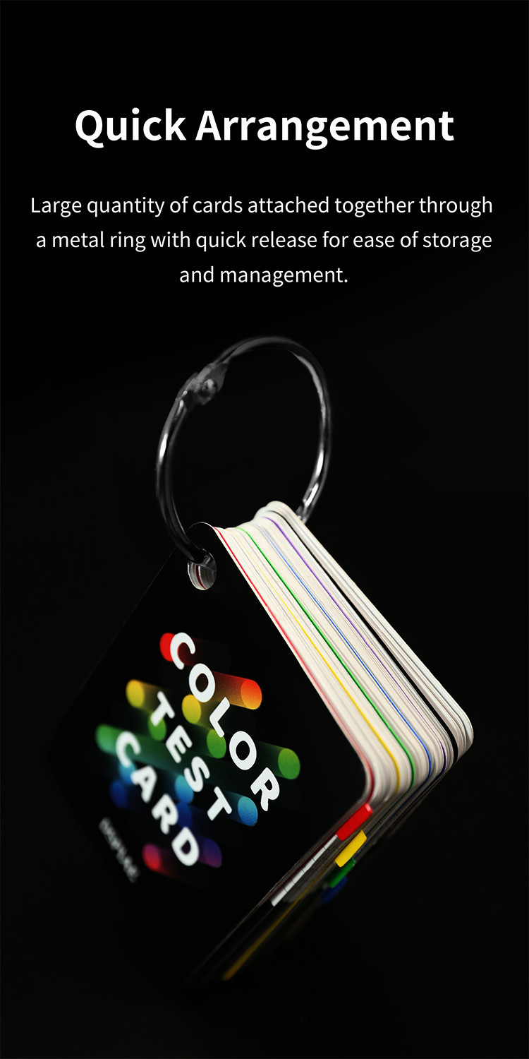 DSPIAE CC-01 Color Test Card Model Spray Color Test Record Card Storage ...