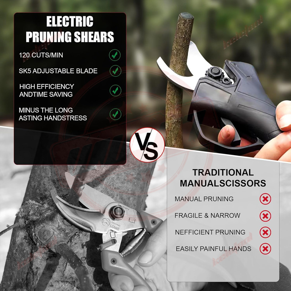 Electric pruning shears with extension rods rechargeable electric ...