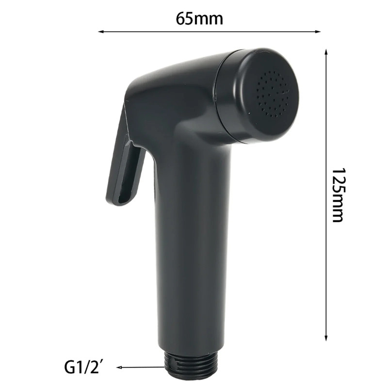 Black Portable Bidet Sprayer Toilet Douche Bidet Head Handheld Hose Spray Muslim ...