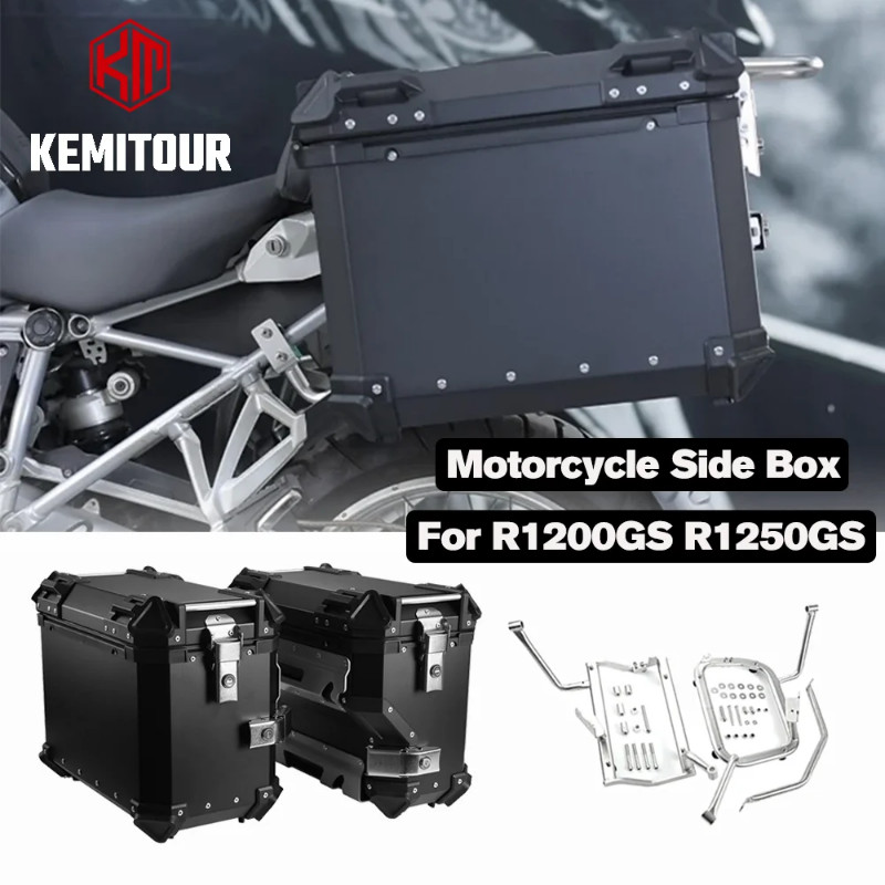 For BMW R1200GS R1250GS Side Box 40L 34L Saddle Luggage Storage Lock ...