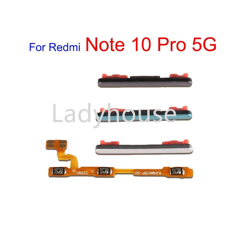 Power On Off Button Flex Out Side Volume Up Down Key For Redmi Note 10 ...