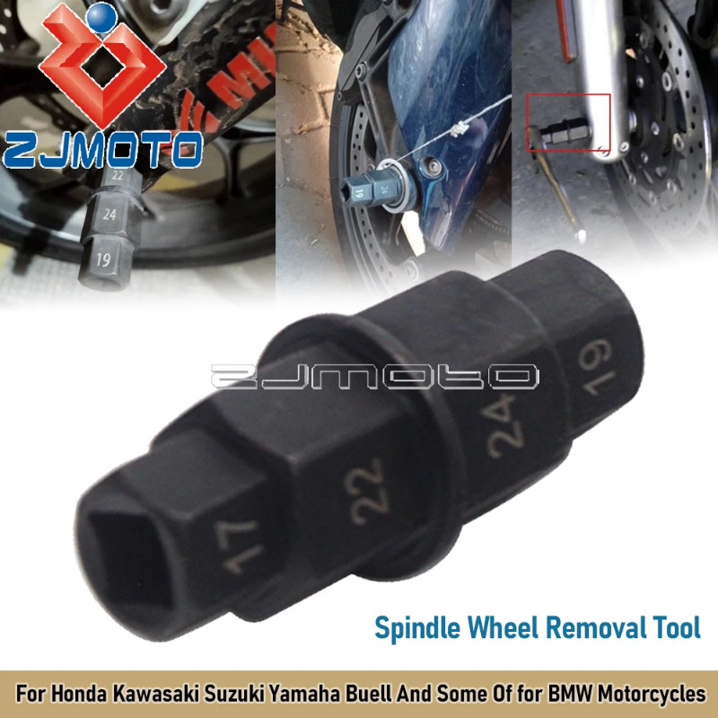 Universal 3/8" Drive Hex Key Spindle Wrench Tool Hex Front Wheel Hub ...