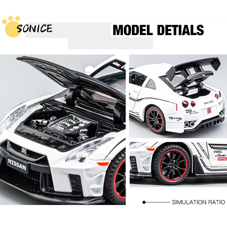 Diecast Car Model 1:32 for Nissan GTR R35 Nismo GT3 Toy Car Model ...