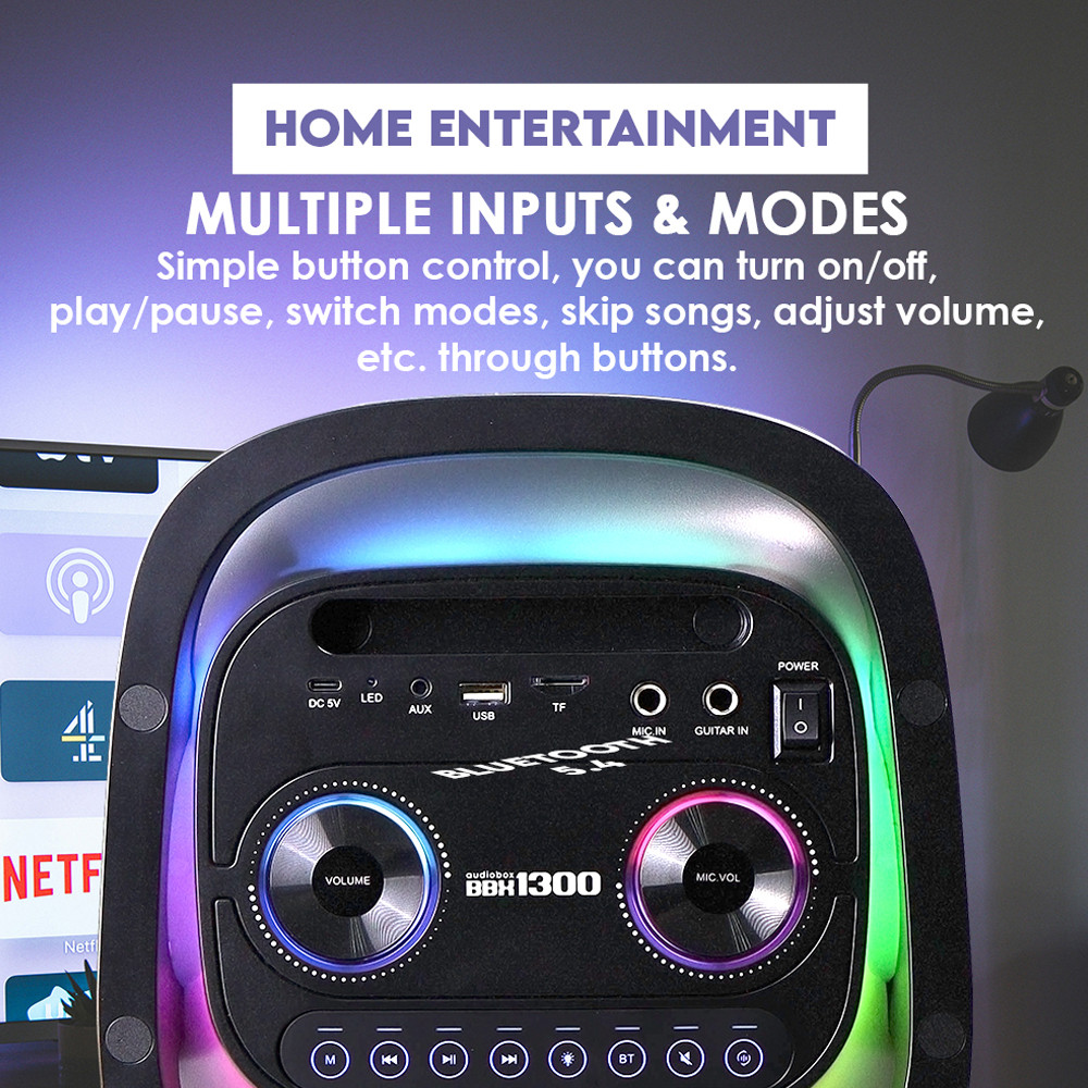 Audiobox BBX1300 Bluetooth USB Outdoor Portable Rechargeable Speaker ...