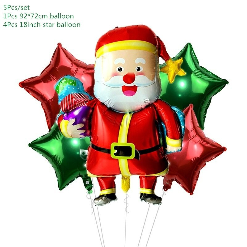 Santa Claus Foil Balloons - Extra Large 60 Inch Santa Claus Balloons ...