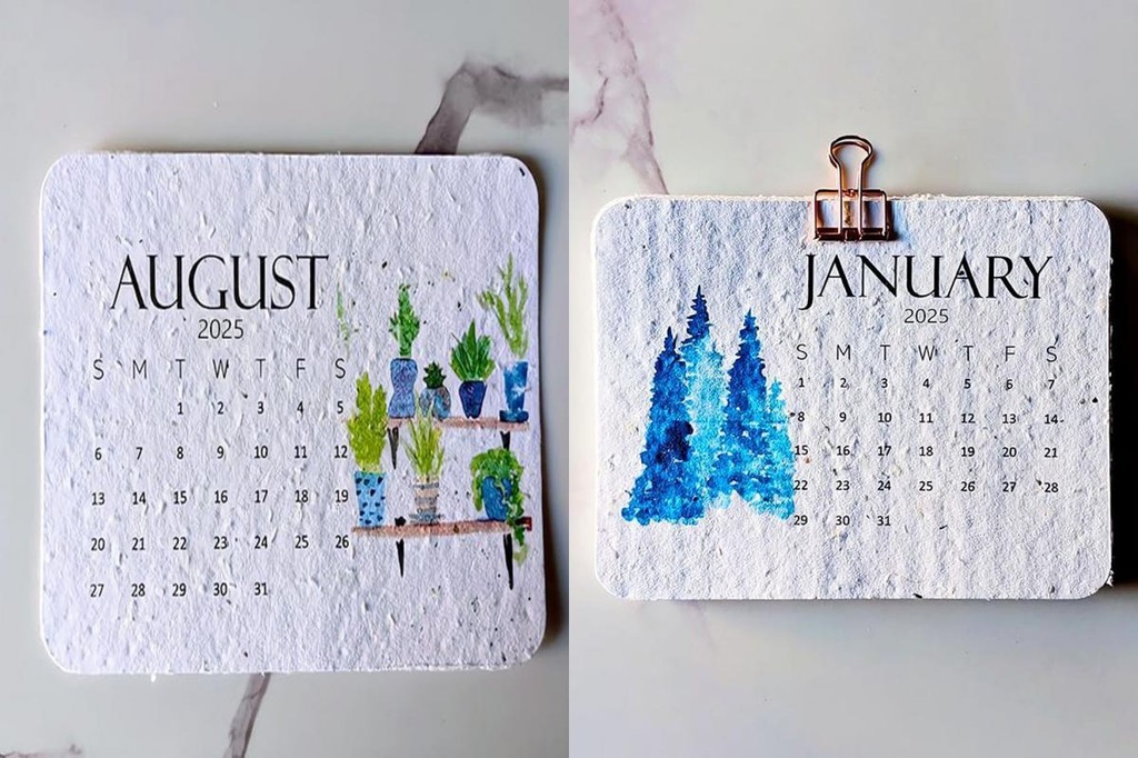 SL Plantable Calendar Eco-friendly Calendar 2025 Plant Calendar with ...