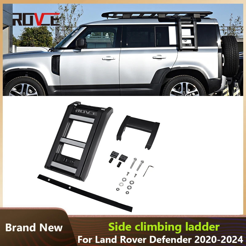 ROVCE Folding Climbing Ladder Car Luggage Rack Side Ladder for Land ...