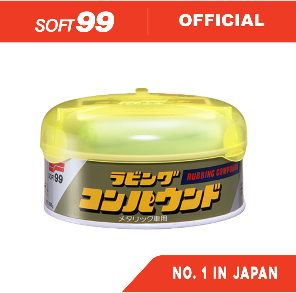 Soft 99 Rubbing Compound Metallic Grinding Coarse Wax 200g | Shopee ...