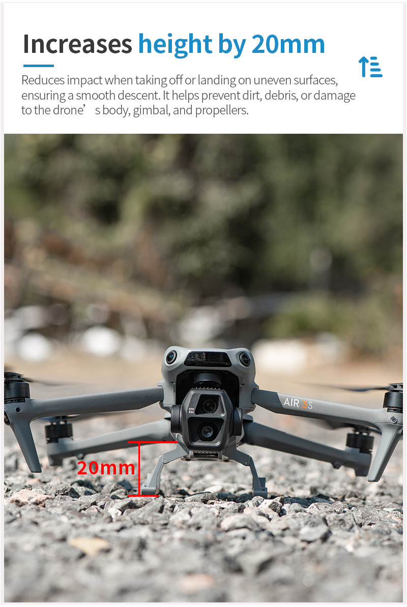 STARTRC Landing Gear For DJI Air 3S/Air 3 Drone Folding Heighten ...
