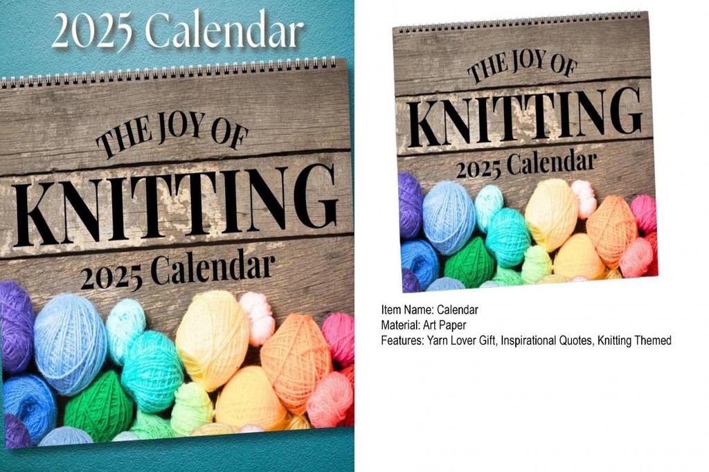 Knitting Project Organizer 2025 Monthly Knitting Schedule Organizer ...