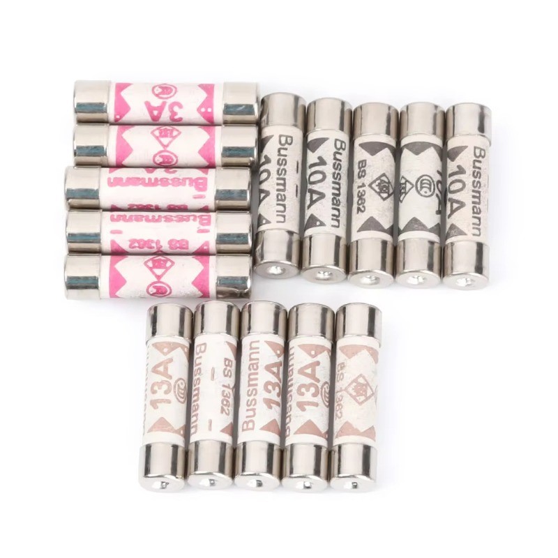 20/10Pcs BS1362 Fuse British Plug Ceramic Tube Fuse 1A 2A 3A 5A 8A 10A ...