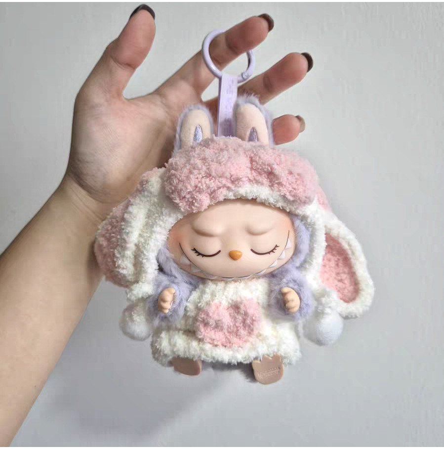 For 17cm Labubu Dolls Accessories DIY Doll Clothes Heartbeat Long Eared ...