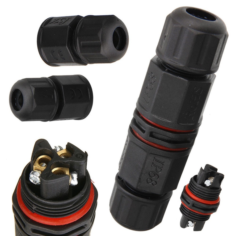 IP67 Waterproof Electrical Connector Cable Wire 2 Pin 3 Pin Outdoor ...