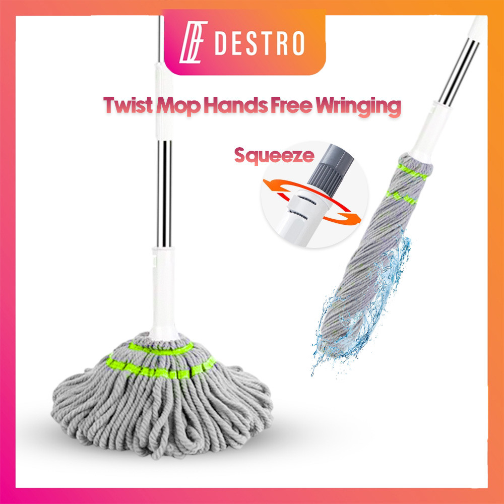 REDBUZZ Hands Free Twist Squeeze Mop Magic Mop Pull And Squeeze ...