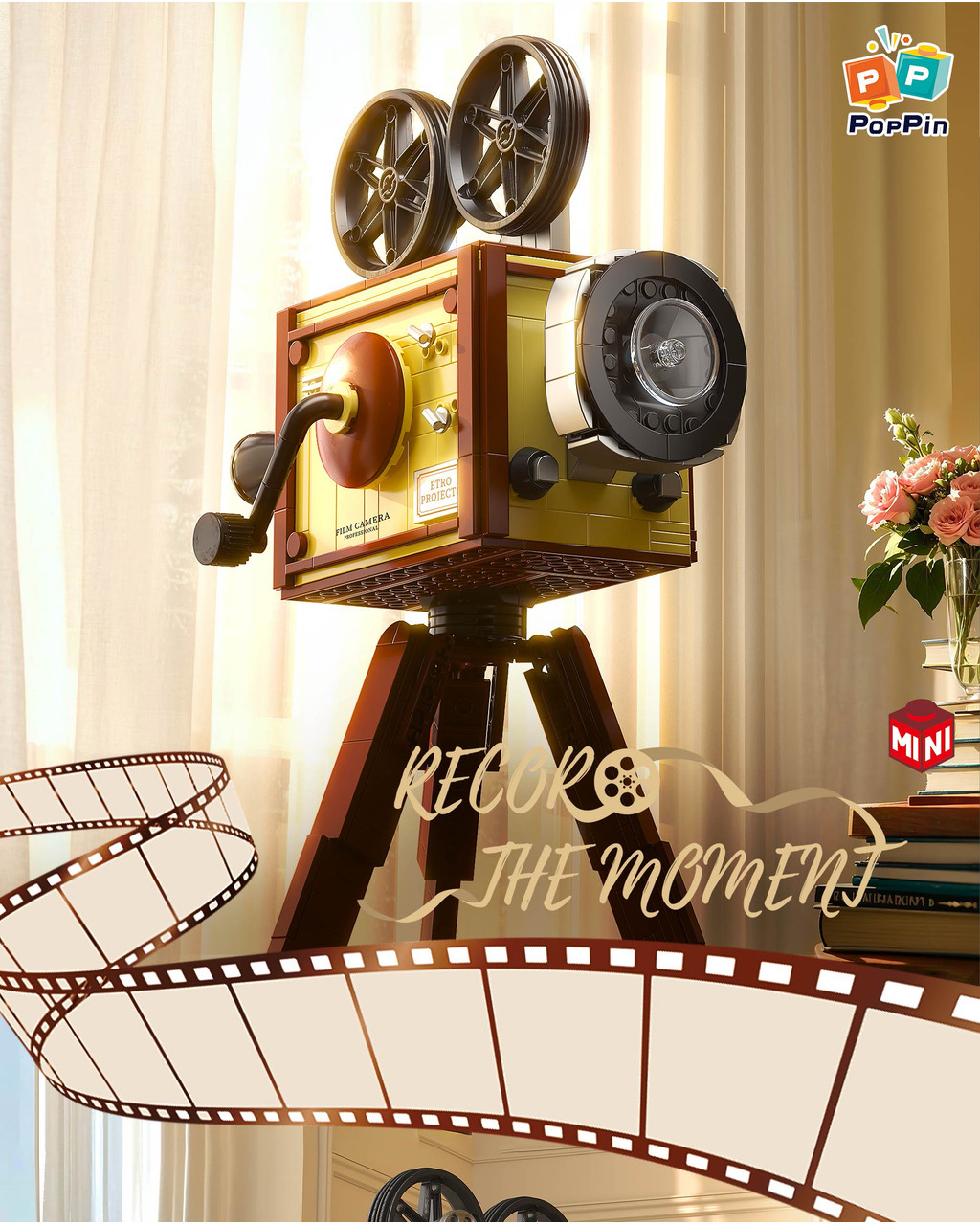 PopPin Block Moment Series Retro Classic Antique Camera Telephone ...