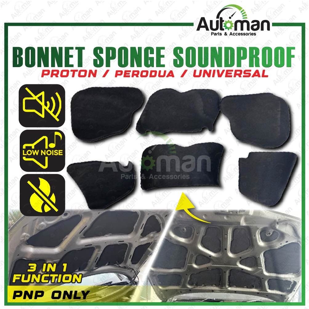 Bonnet Sound Proof Heat Resistance Hood Sound Proof Perodua Aruz Alza ...