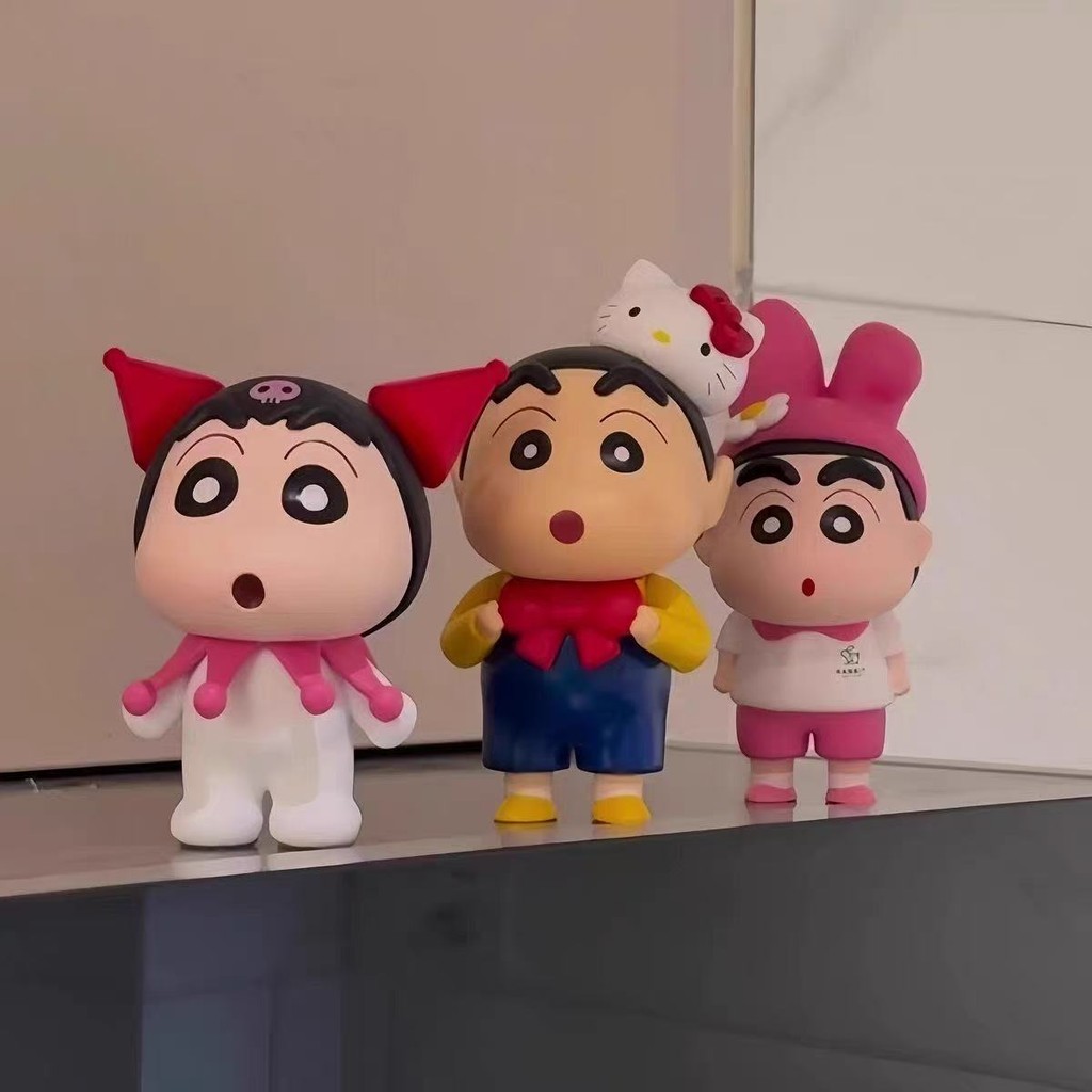 Melody Crayon Shin-Chan Figure Cartoon Shin-Chan cos Kuromi Doll Fun ...