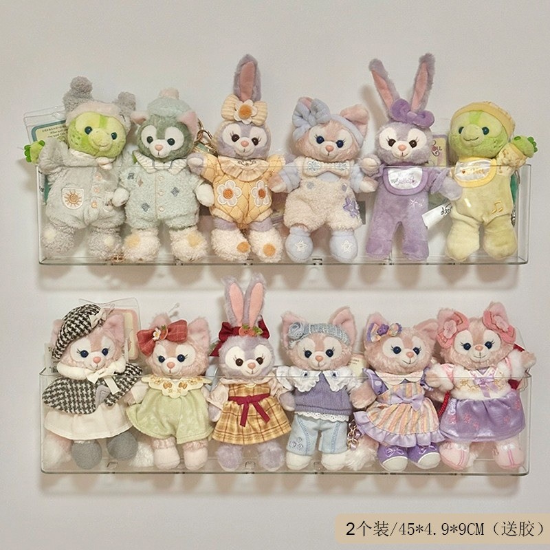 Cartoon Labubu Display Stand Acrylic Transparent Wall-mounted Labubu ...