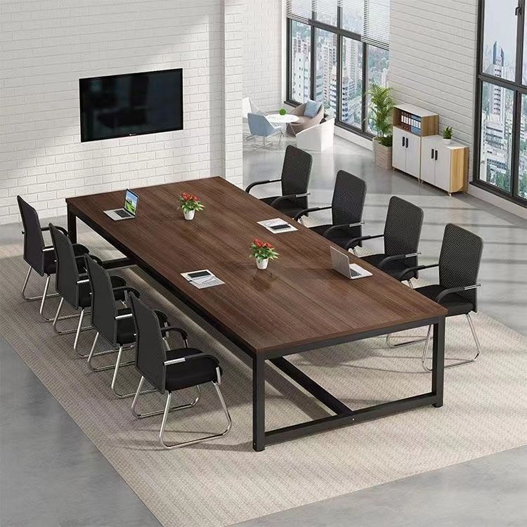 Conference Table Long Desk Office Desk Modern Office Rectangular Training Table Workbench ...