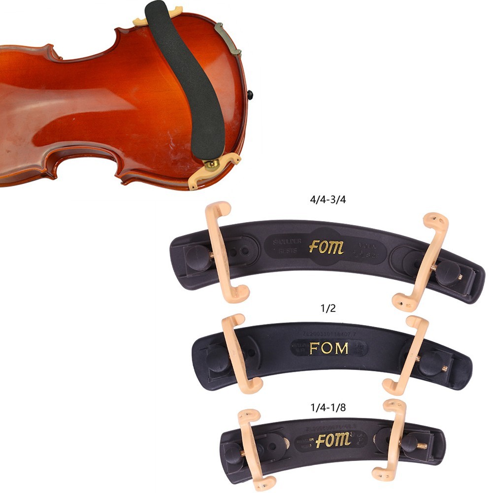 [Stock] Violin Shoulder Rest Padded Adjustable Support For 1/8 1/4 3/4 4/4 Violins Parts ...