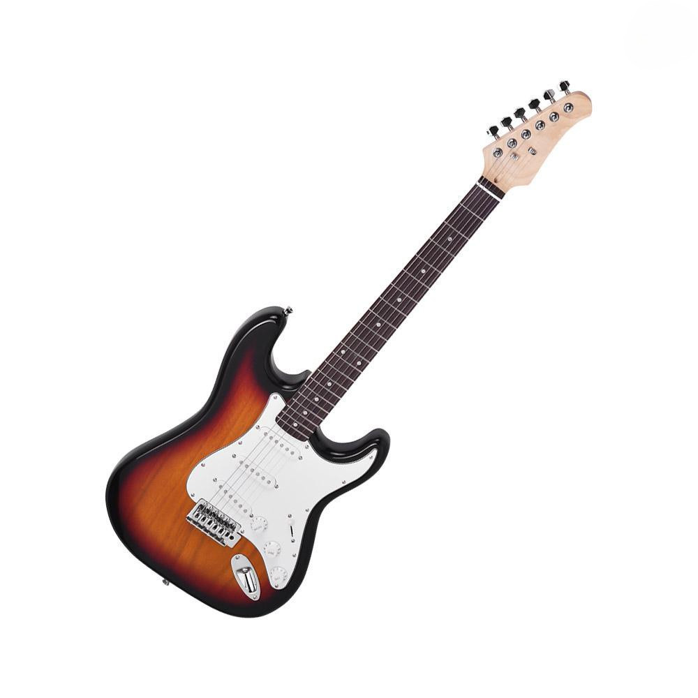 Solid Wood Paulownia Body Maple Neck Electric Guitar Portable 6 String ...