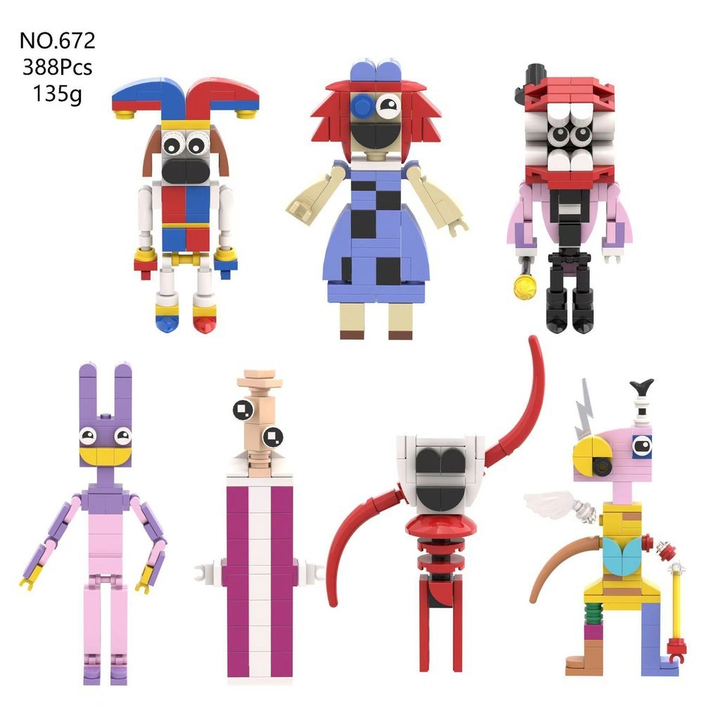 Sprunki Building Block Toys IncrediBox Building Blocks Model For Kids ...