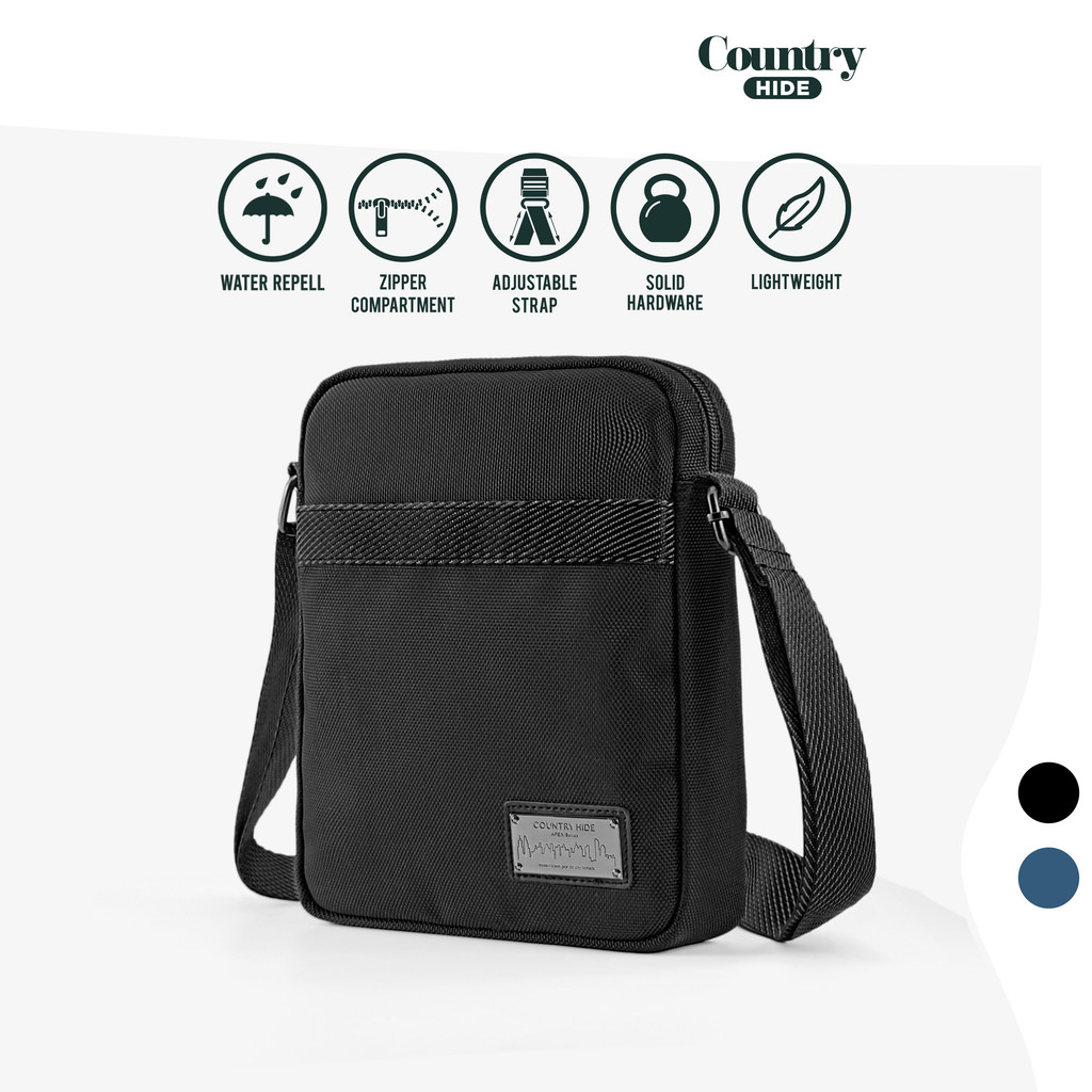 COUNTRY HIDE APEX Water Resistance Crossbody Sling Bag with Detachable ...