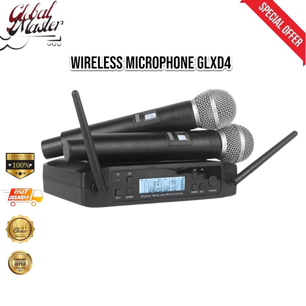 Wireless Microphone GLXD4 Professional UHF System | Shopee Malaysia