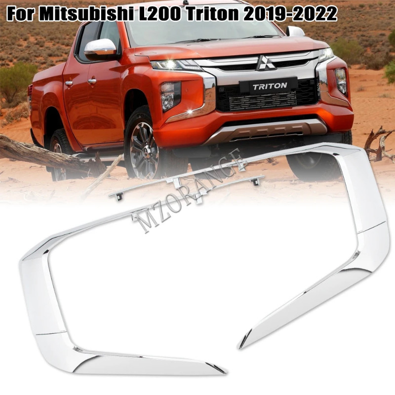 Front Bumper Strip Cover For Mitsubishi L200 Triton 2019 2020 2021 2022 ...