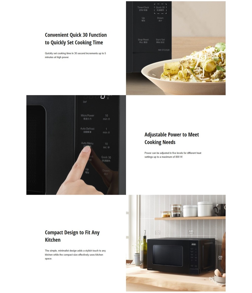 Panasonic 20L Microwave Oven NN-ST22QBMPQ | Shopee Malaysia