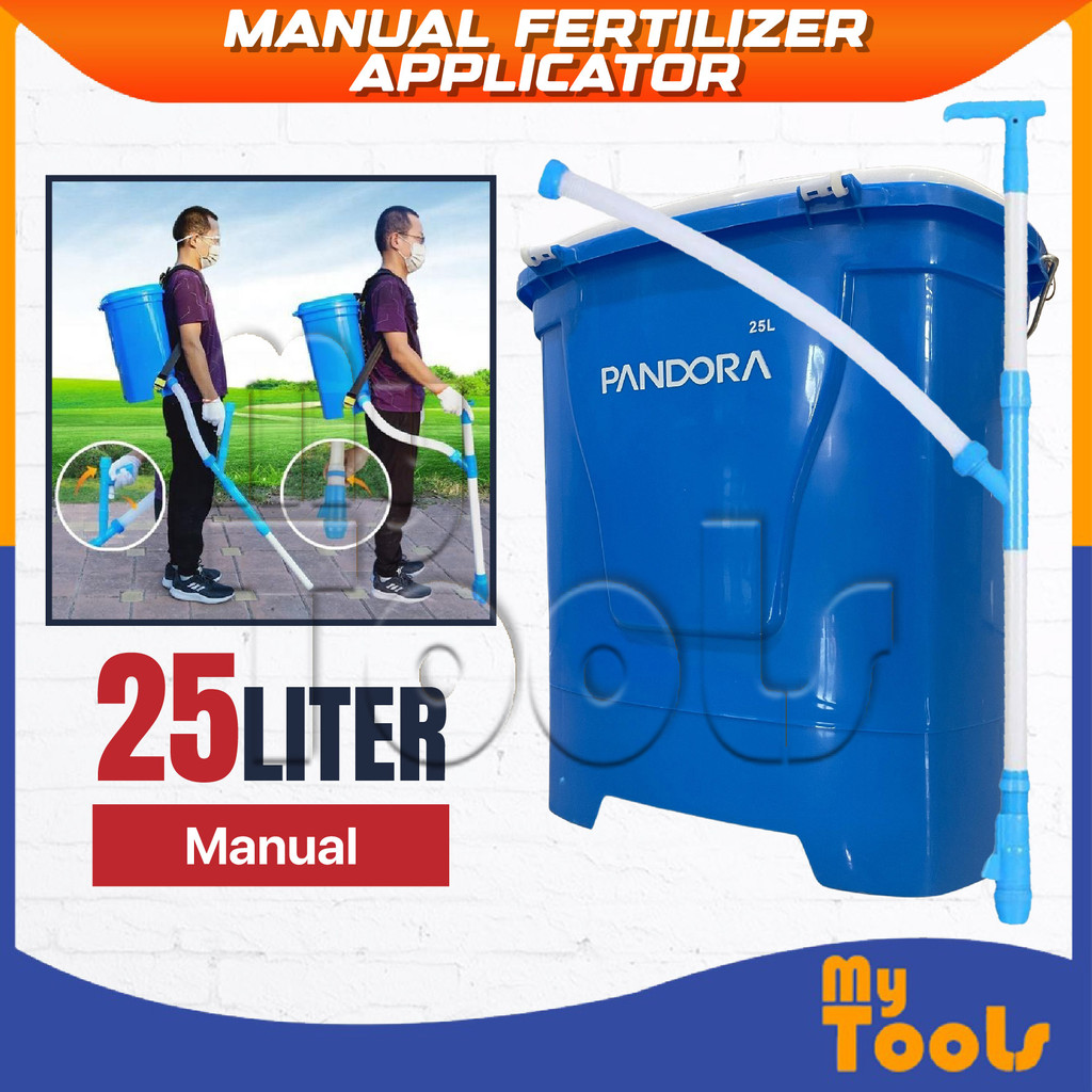 Mytools 25L Manual Backpack Fertilizer Applicator Agricultural Hand Granular Spreader | Shopee ...