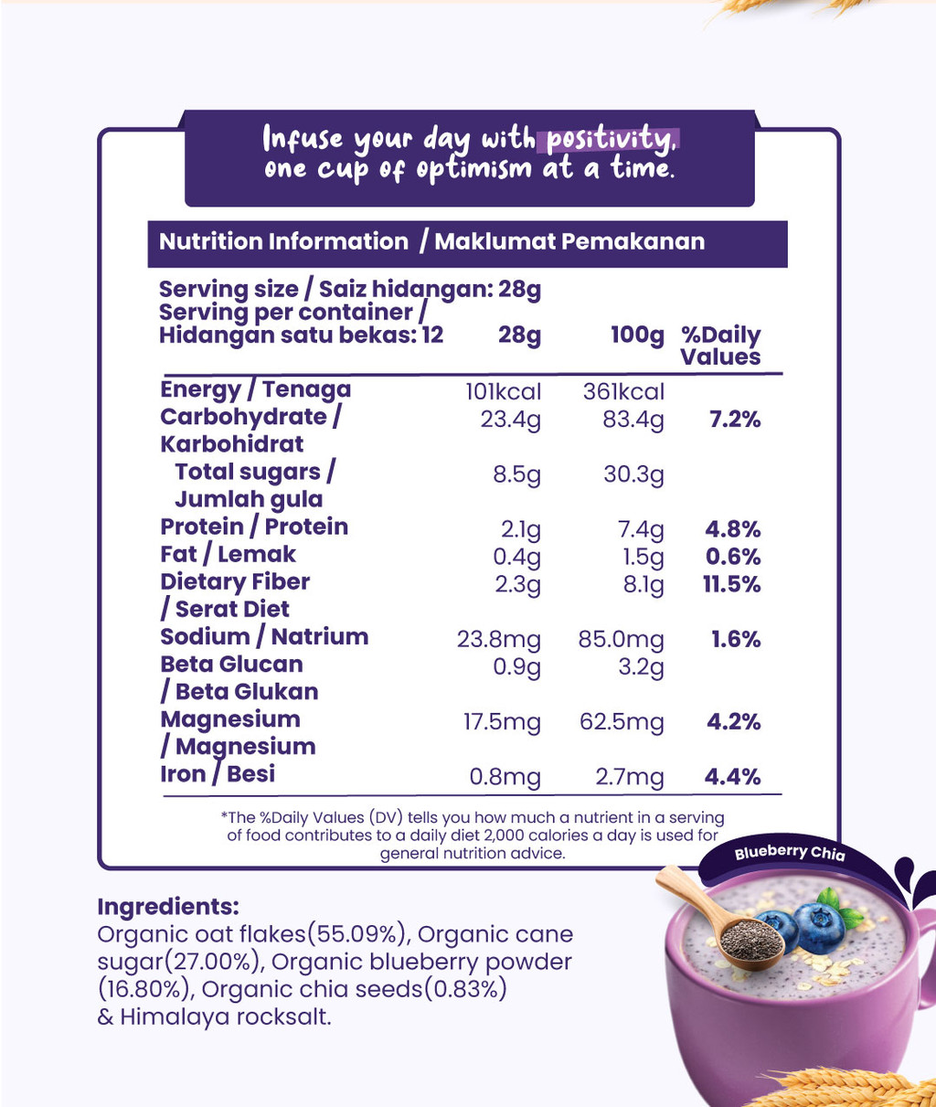 Organic Nutri Oat-mazing Instant Cereal Drink Chocolate 12 sachets x ...