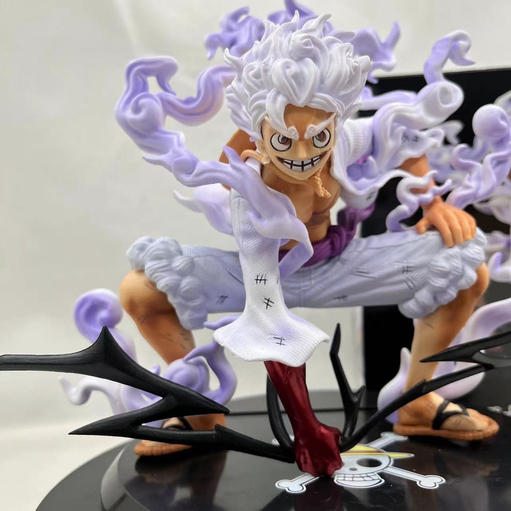 20cm One Piece Character Model Nica Luffy Gear 5 Sun God PVC Action ...
