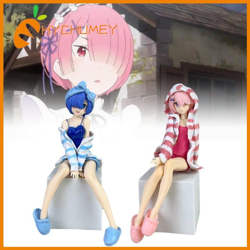 Crafted Pvc Beautifully Anime Models Isekai Life Ram And Rem Figures ...