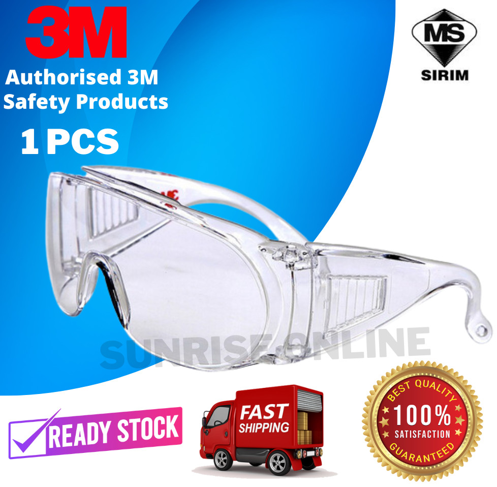 [ORIGINAL] 3M 1611 Overspectaculars Safety Eyewear (Clear) 防护眼镜 护目镜 ...