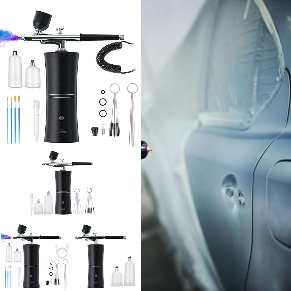 【SUFA】Portable Airbrush Kit with Variable Pressure Compressor for Auto ...