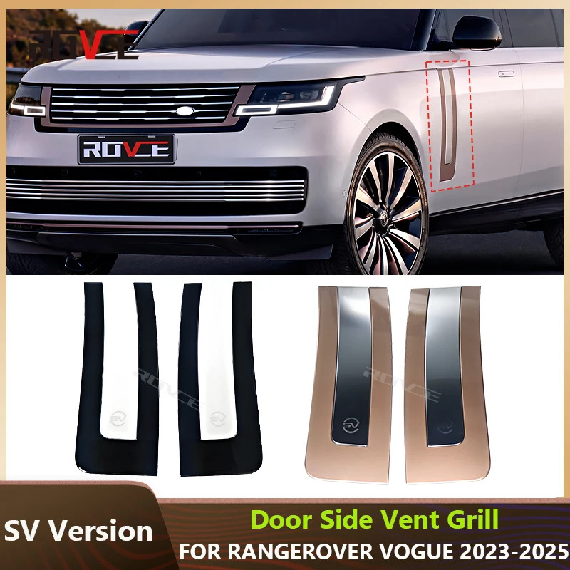 ROVCE SV Version Car Door Side Vent Grille Cover Air Fender Trim For ...