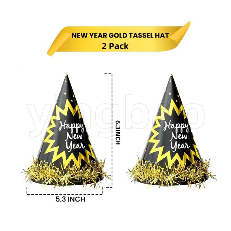 6Set Happy New Year Party Hats New Years Eve Hats 2025 New Years Eve ...