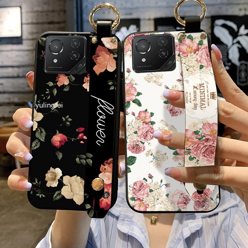 Asus ROG Phone 3 5 6 7 8 Pro Red Rose with strap soft casing | Shopee ...