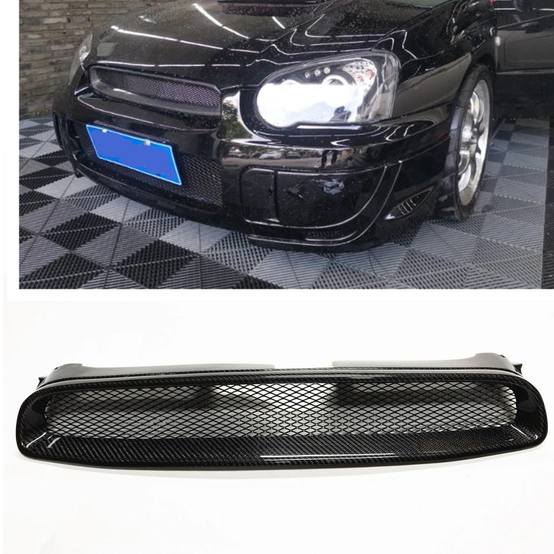 Carbon Fiber Car Front Upper Bumper Hood Grill Grille Mesh Body Kit ...