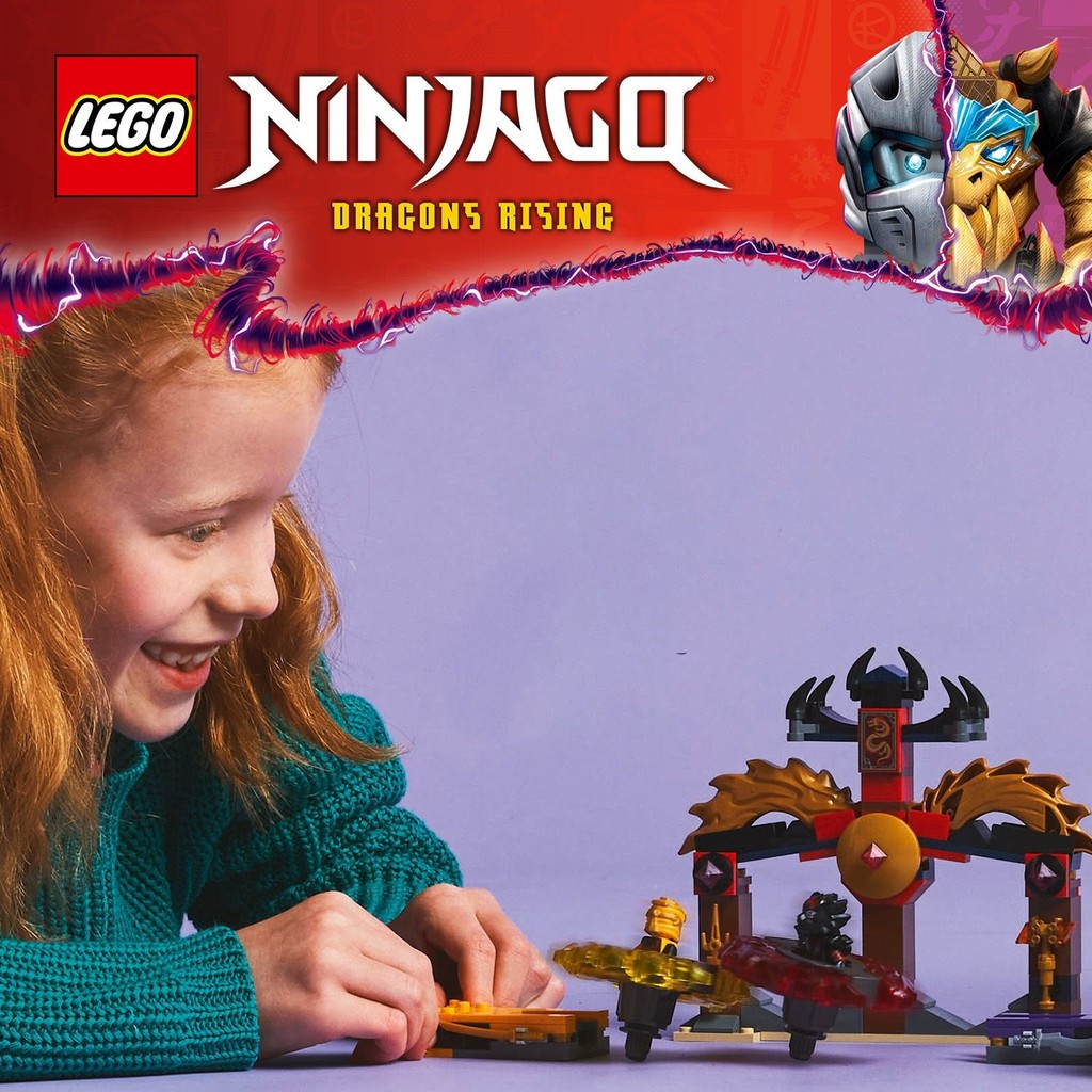 LEGO 71826 Ninjago Dragon Spinjitzu Battle Pack Building Toy Set (186 ...