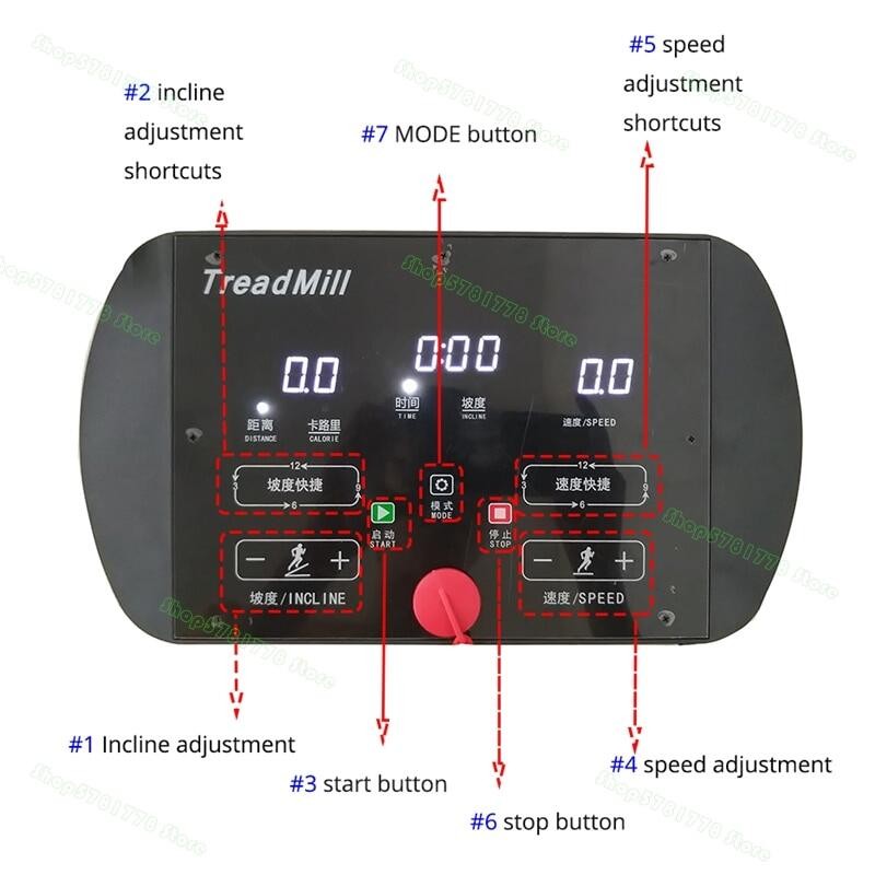 Universal Treadmill Circuit Board Treadmill Console Display Treadmill ...
