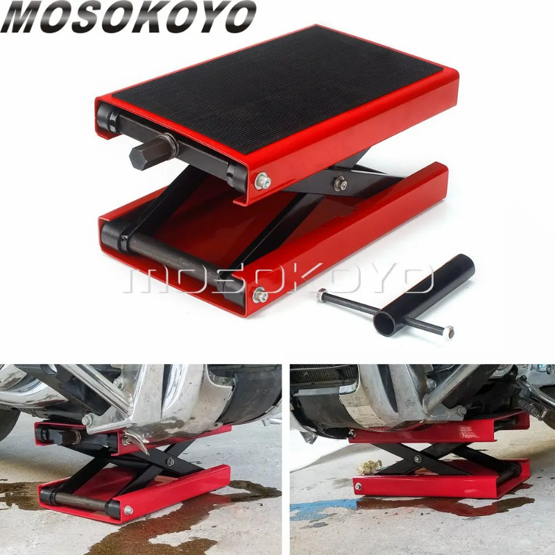 Motorcycle Lift Jack Center Scissor Lift Jack Wide Flat Hoist Stand for ...