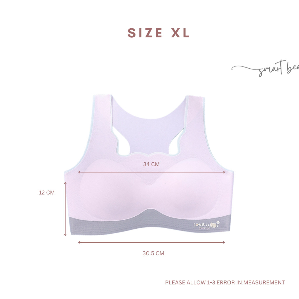 Teenager Kids Student Developing Seamless Sport Bra Girls Bra | Shopee ...