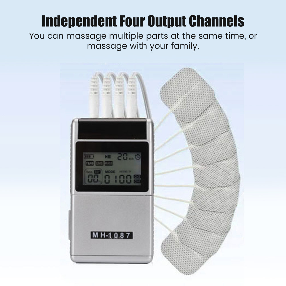 TENS Unit Machine EMS Muscle Stimulator Back Shoulder Joint Muscle Strength Exercise Massagers ...