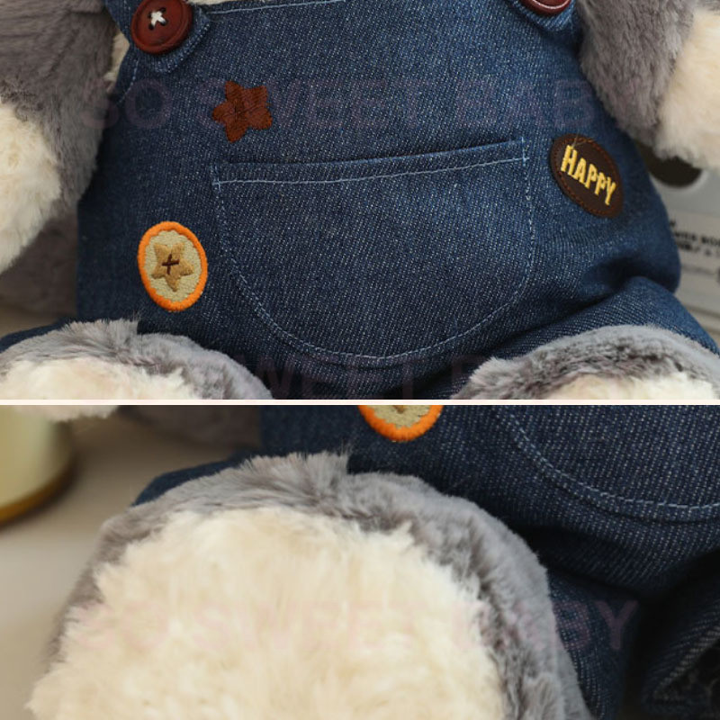 Animal Plush Toy Wolf Fox Plushie Anak Patung Wolf Fox Cute Doll ...